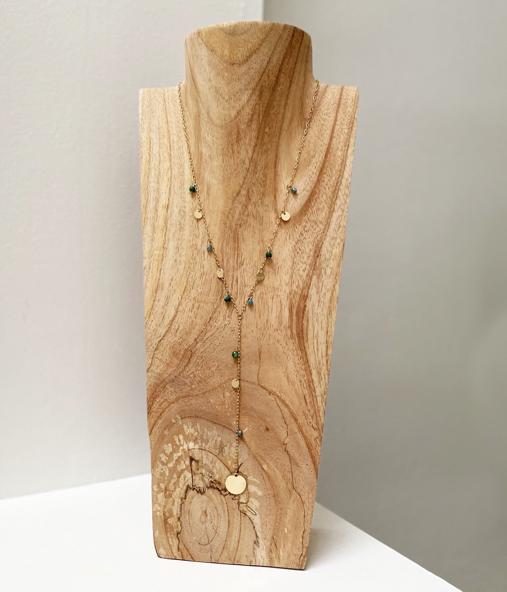 COLLIER MULTI CHAINES ACIER INOX - 12,00€ - DORÉ - EDJI