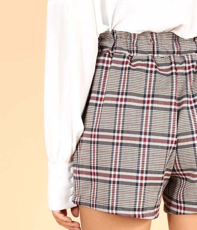 Short à carreaux Kali - 19,00€ - BORDEAUX - EDJI