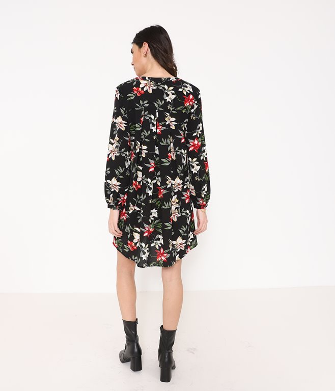 Robe doll ajourée Azelle - 25,00€ - NOIR - EDJI