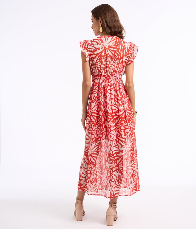 Robe longue corset Lise - 19,00€ - ROUGE - EDJI