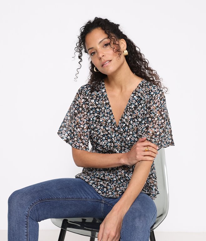 Top cache-cœur Olivia - 19,00€ - NOIR - EDJI